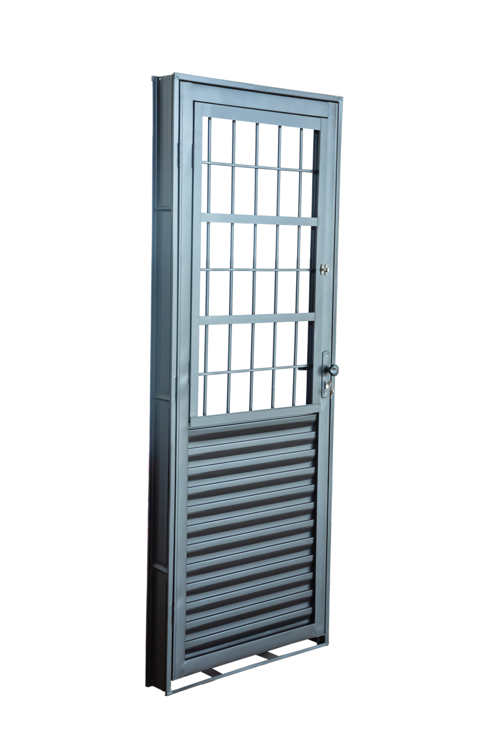 Porta Com Postigo Quad. Zema Plus Black - Vendas - Zema Portas e Janelas